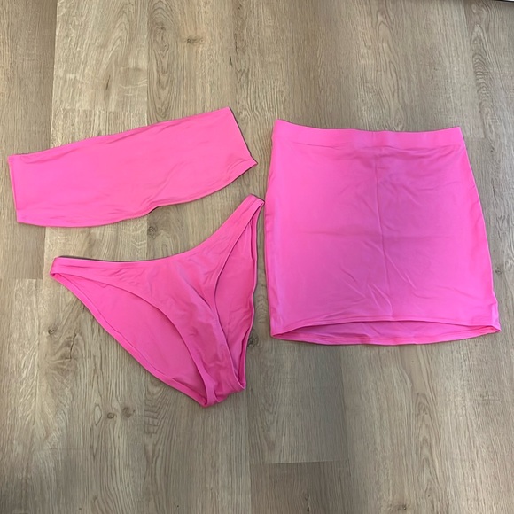 SKIMS | Swim | Skims Swim Set Hot Pink | Poshmark